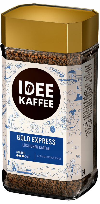 IDEE COFFEE Gold Express kawa rozpuszczalna 200g | KAWY \ KAWA ...